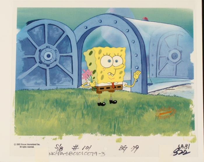 Original Tea Sandy Cel Animation Spongebob Background