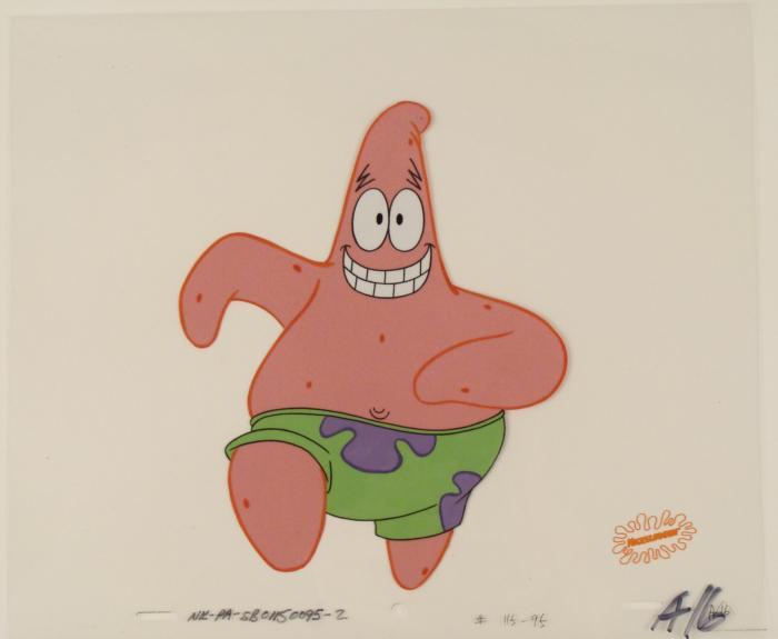 Cel Running Patrick Original Spongebob Production Art