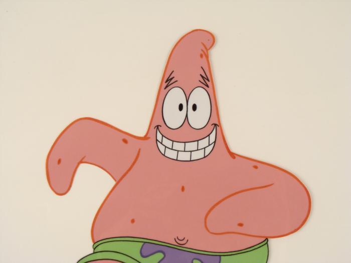Cel Running Patrick Original Spongebob Production Art