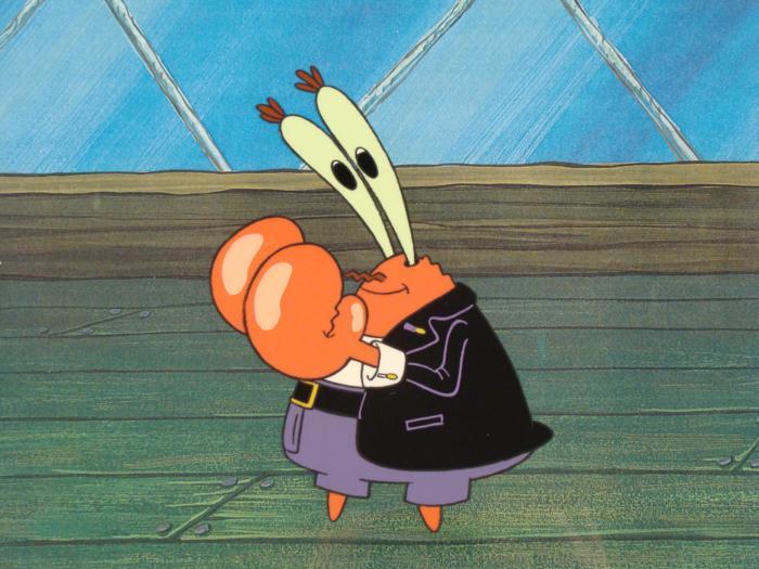 Looking Original Spongebob Animation Background Cel Art