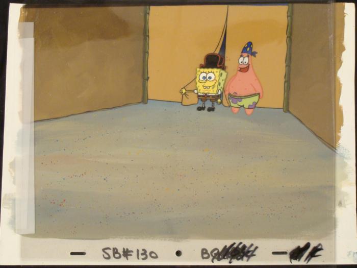 Spongebob Background Cel Animation Stepping In Original