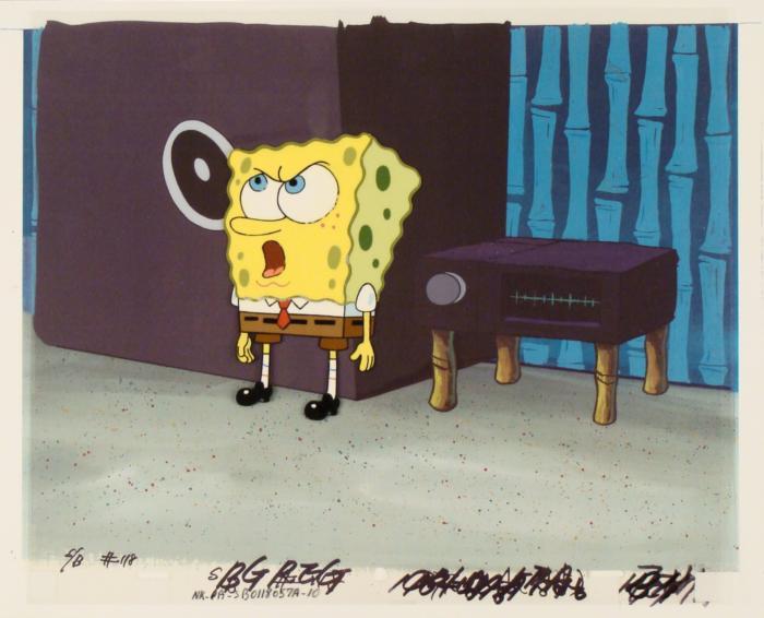 Background Cel Original Art Spongebob System Animation