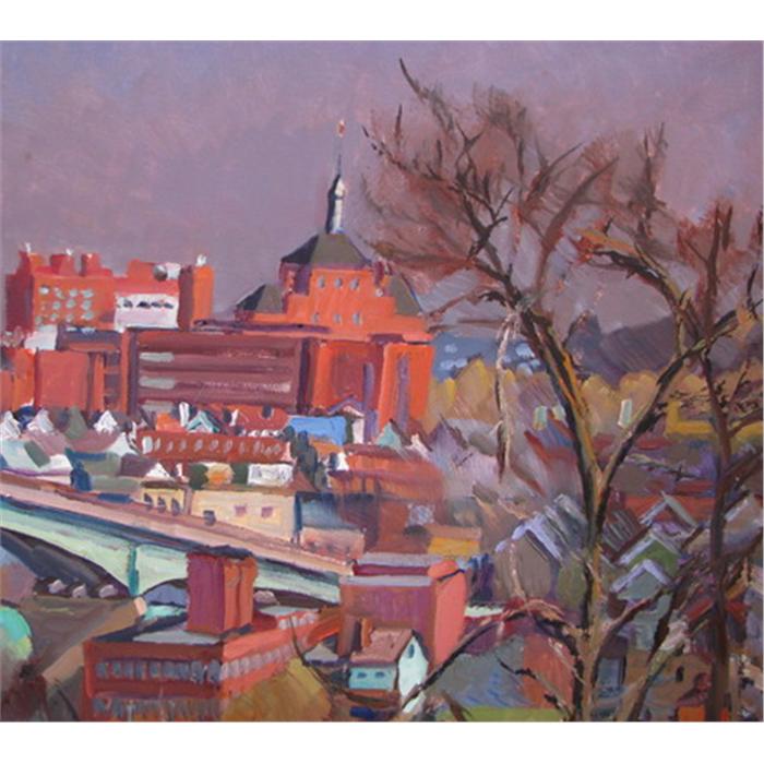 Henry Koerner rare 1991 ptg. Bloomfield/ Lawrenceville