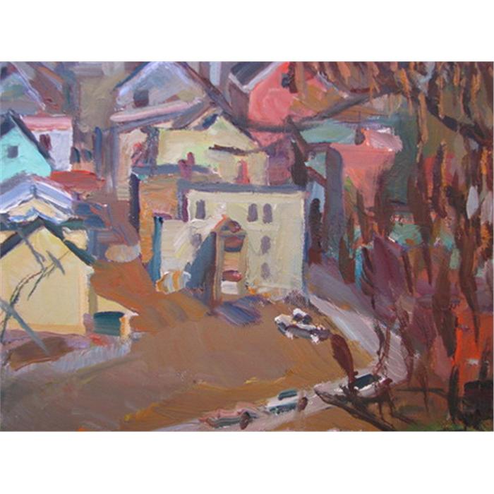 Henry Koerner rare 1991 ptg. Bloomfield/ Lawrenceville