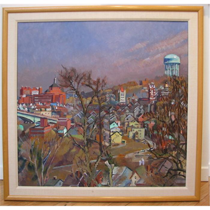 Henry Koerner rare 1991 ptg. Bloomfield/ Lawrenceville