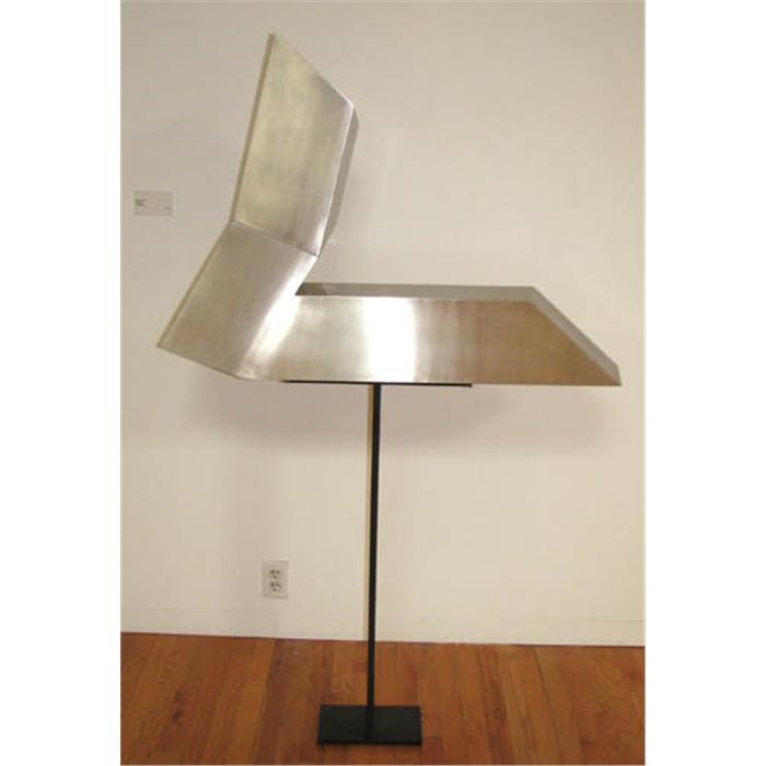 Michael Warren welded steel sculpture Pyramid