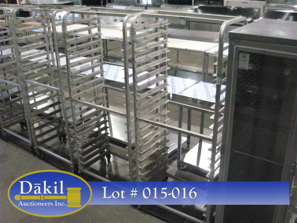 Aluminum 20 Pan Side Load Bakery Rack