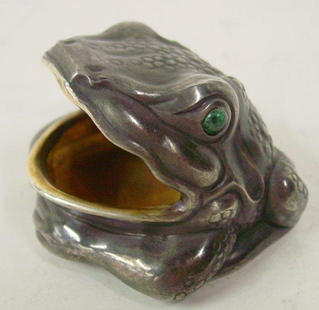 Russian silver "Frog" with Faberge mark