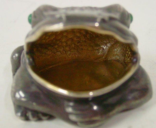 Russian silver "Frog" with Faberge mark