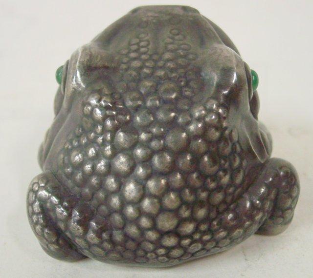 Russian silver "Frog" with Faberge mark