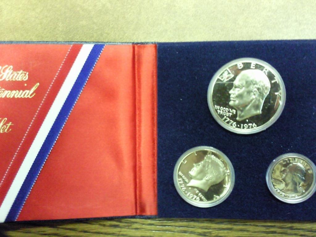 1976 US Bicentennial Silver Proof Set (3 Piece)
