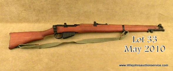 British military Enfield bolt action rifle, .303 British cal., 25 ...