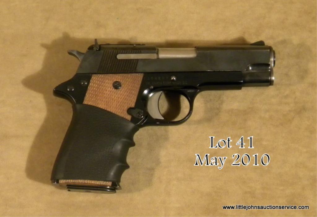 Star Model PD semi-auto pistol, .45 cal., 4” barrel, blue finish ...