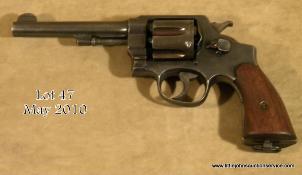 Smith & Wesson Model 1917 DA revolver, 1937 Brazilian Contract marked, .45 cal., 5-1/2” barrel, mi