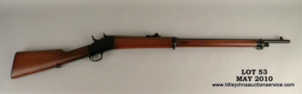 Remington Rolling Block rifle, 7mm cal., 30” round barrel, black finish ...