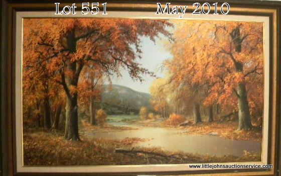 Beautiful Texas landscape entitled "Autumn Leaves" by noted Texas ...