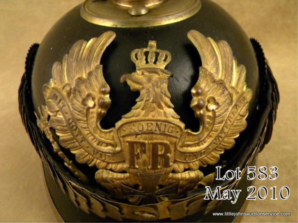 Imperial German Prussian Infantry NCO's Pickelhaube complete with ...