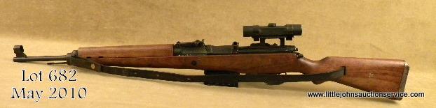 German G-43 8mm semi-auto rifle with ZFK 43 marked sniper scope on ...