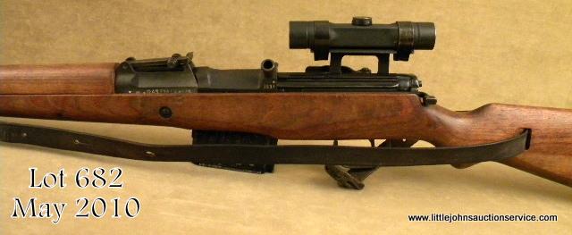 German G-43 8mm semi-auto rifle with ZFK 43 marked sniper scope on ...