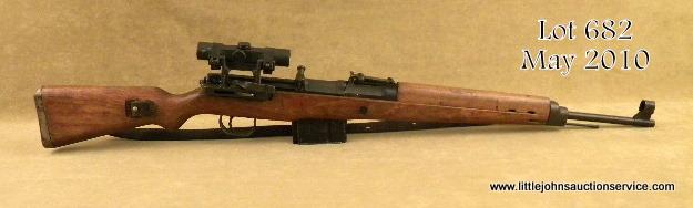 German G-43 8mm semi-auto rifle with ZFK 43 marked sniper scope on ...