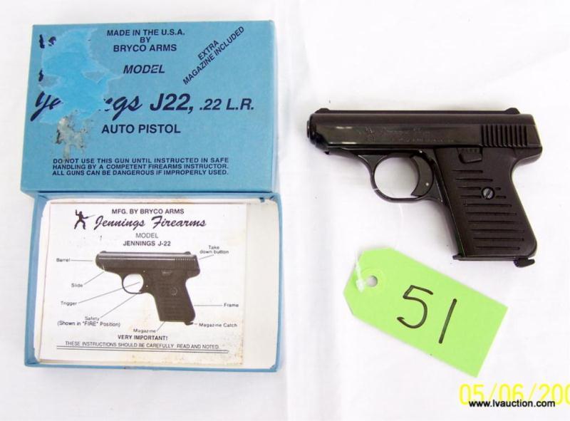Jennings Firearms J-22 .22LR Semi Auto Pistol