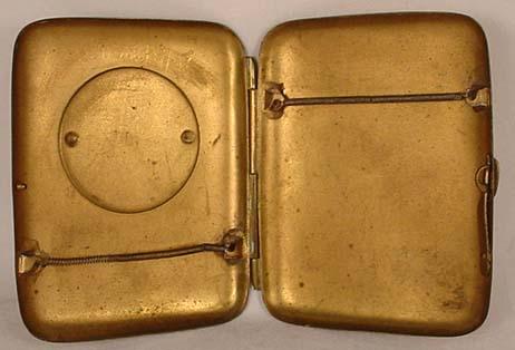 IMPERIAL GERMAN BRASS MILITARY CIGARETTE CASE