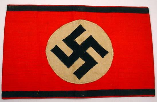 WW2 GERMAN NAZI SS ARM BAND - 5 Piece Cotton Const