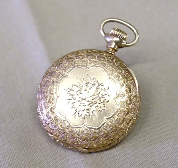 1894 14Kt Gold Waltham Ladies Pocket Watch