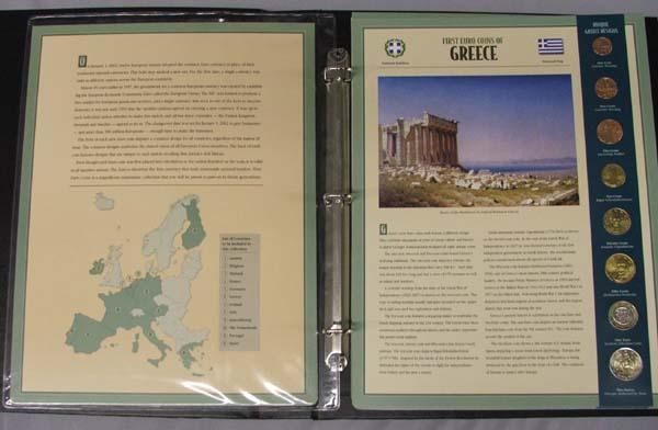 First Euro Coin Collection in Book Album