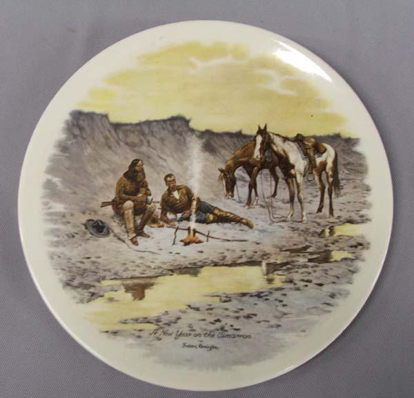 3 Frederic Remington Collector Plates