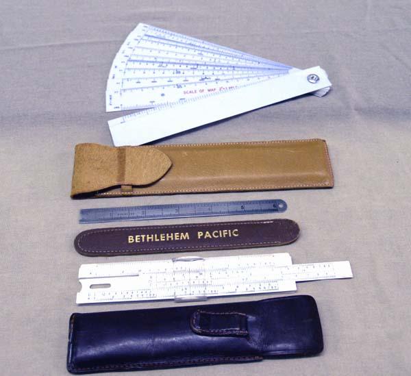 Vintage Engineer Surveyor Scale Ruler & Slide Rule