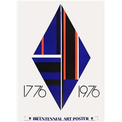 1975 Bolotowsky Bicentennial Art Poster (1776-1976) Pos