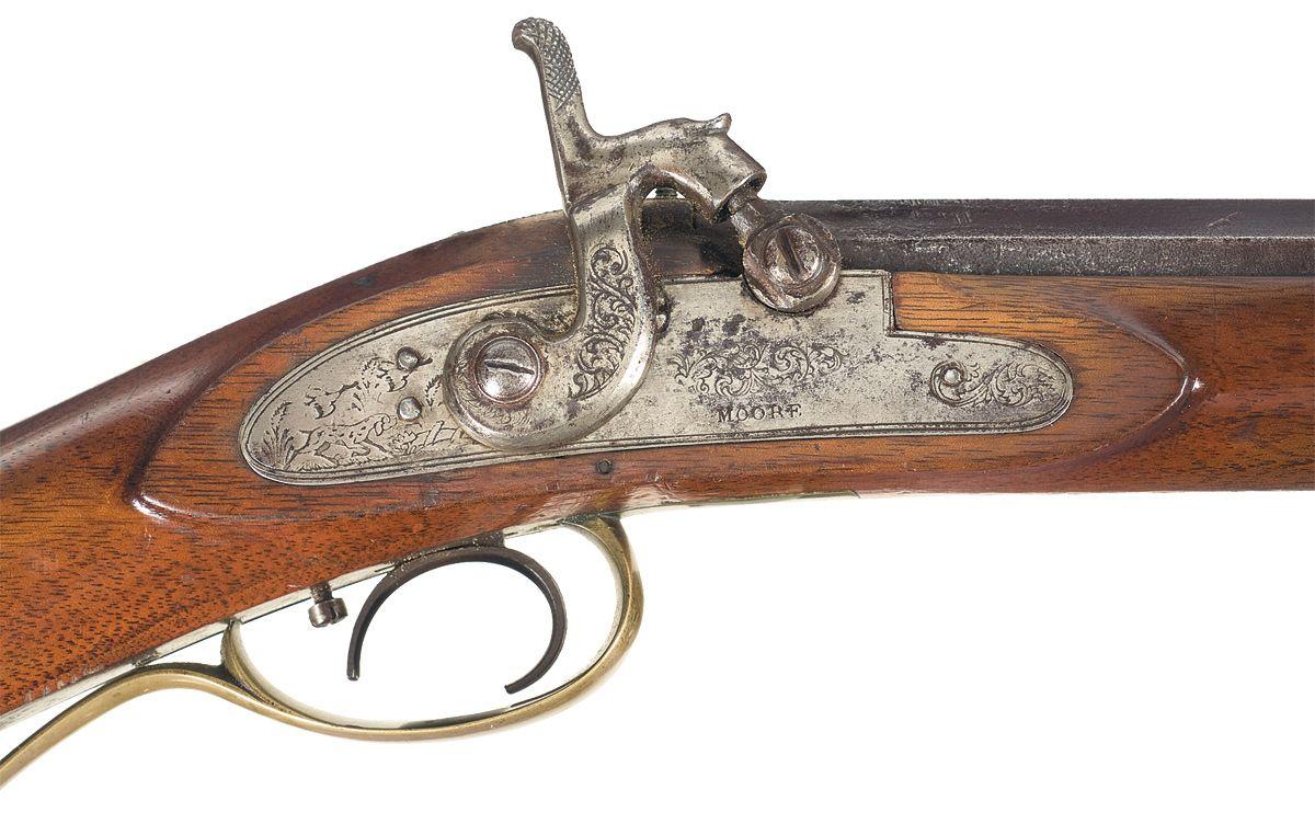 H. Pierce, Grafton, Ohio Marked Half Stock Percussion Rifle