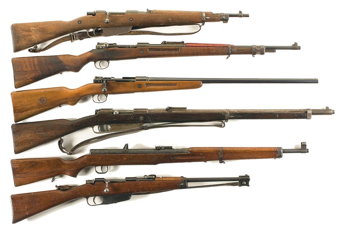 Five Foreign Long Guns and One Air Rifle -A) Italian Model 1938/43 ...