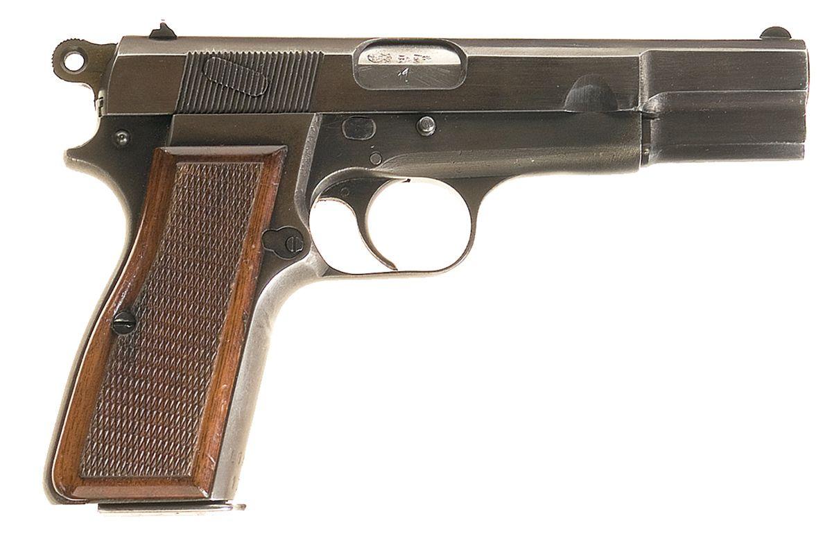 Post War Police FN Belgium P35 Slotted High Power Pistol Marked "1 ...
