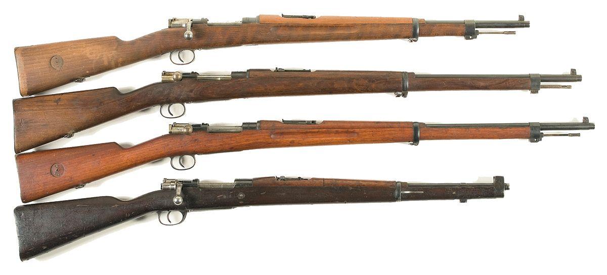 Four Bolt Action Long Guns -A) Carl Gustaf Model 1915 Bolt Action Rifle ...
