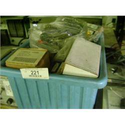 BOX OF MISC TEST PARTS