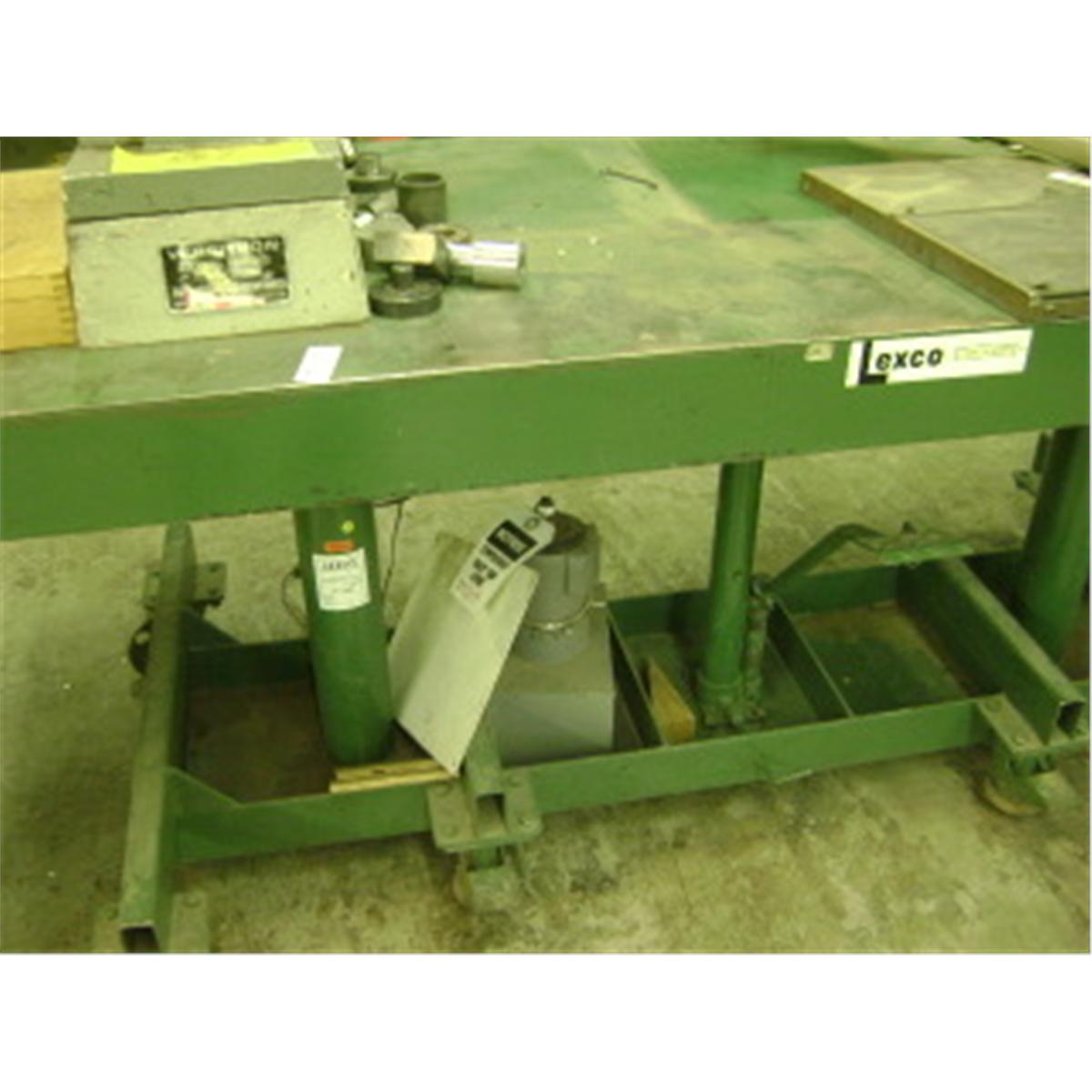LEXCO HYDRAULIC TABLE W/VERSITRON ROCKWELL Extra Sequence #: HARDNESS ...