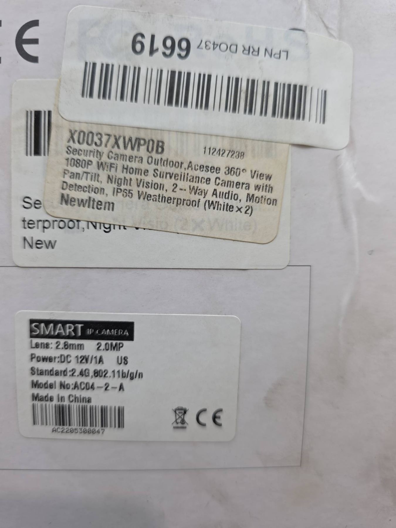 Acesse Outdoor Smart Wireless Security Cameras, 2 Pack - A D Auction ...