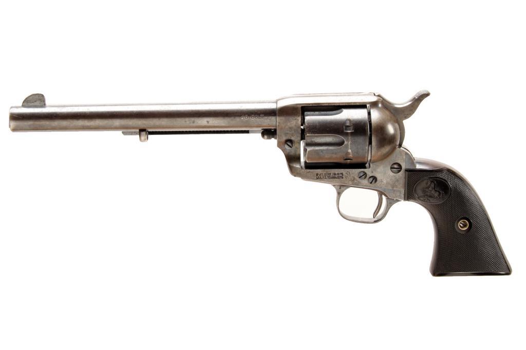 Colt SAA Cal .45 Colt SN:349490 7 1/2" BBL, blue and case hardened ...