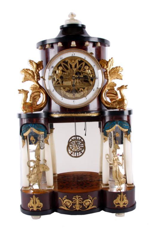 Rare Austrian Automaton Clock Circa 1850. Measures 25"H X 16"W. Clock ...