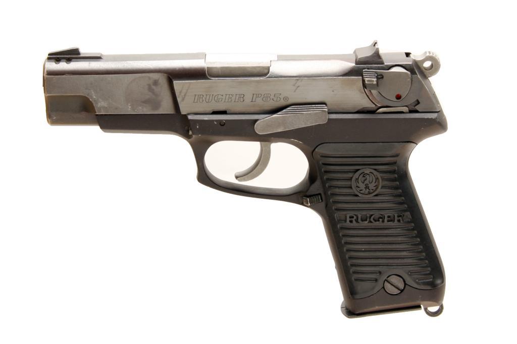 Ruger Mdl P-85 Cal 9mm SN:301-87367 Double action semi auto pistol ...