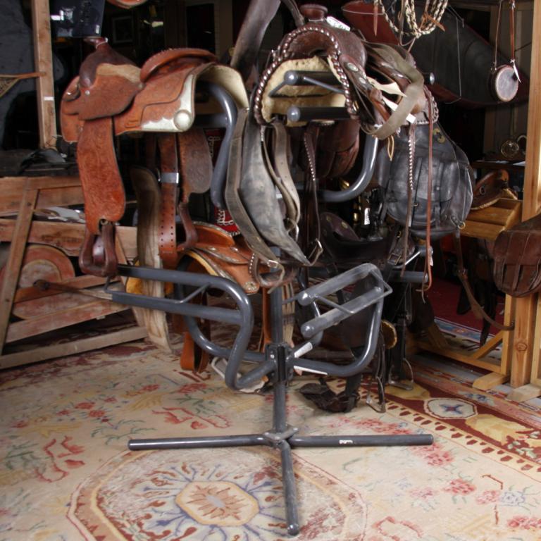 Carousel Saddle Rack for Eight Saddles