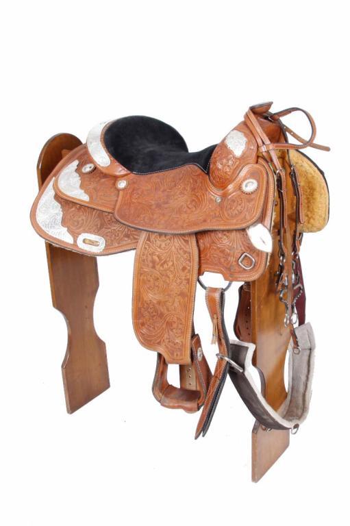 Contemporary Fancy Western Parade Saddle with matching head stall and ...