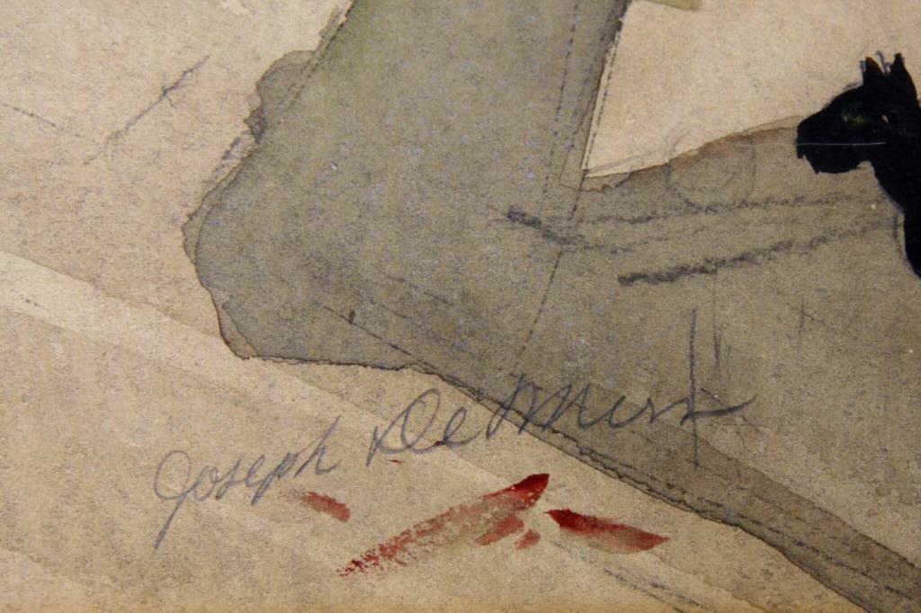 Original Watercolor on Paper by noted artist Joseph DeMers signed lower ...