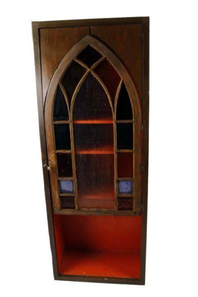 Antique Gothic Style Bookcase retrieved from a church in Pasadena, CA ...