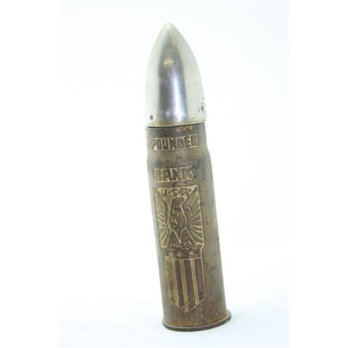 Pounder Artillery Shell Bank Sz: 8"