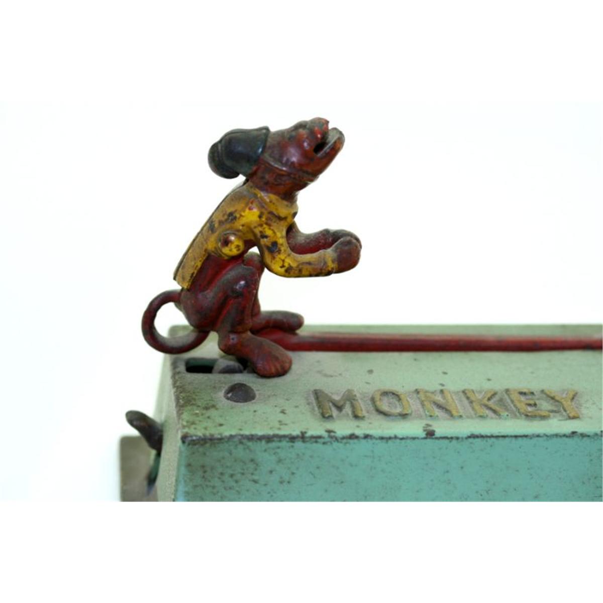 Hubley "Monkey Bank" Hubley Mechanical Bank Cast