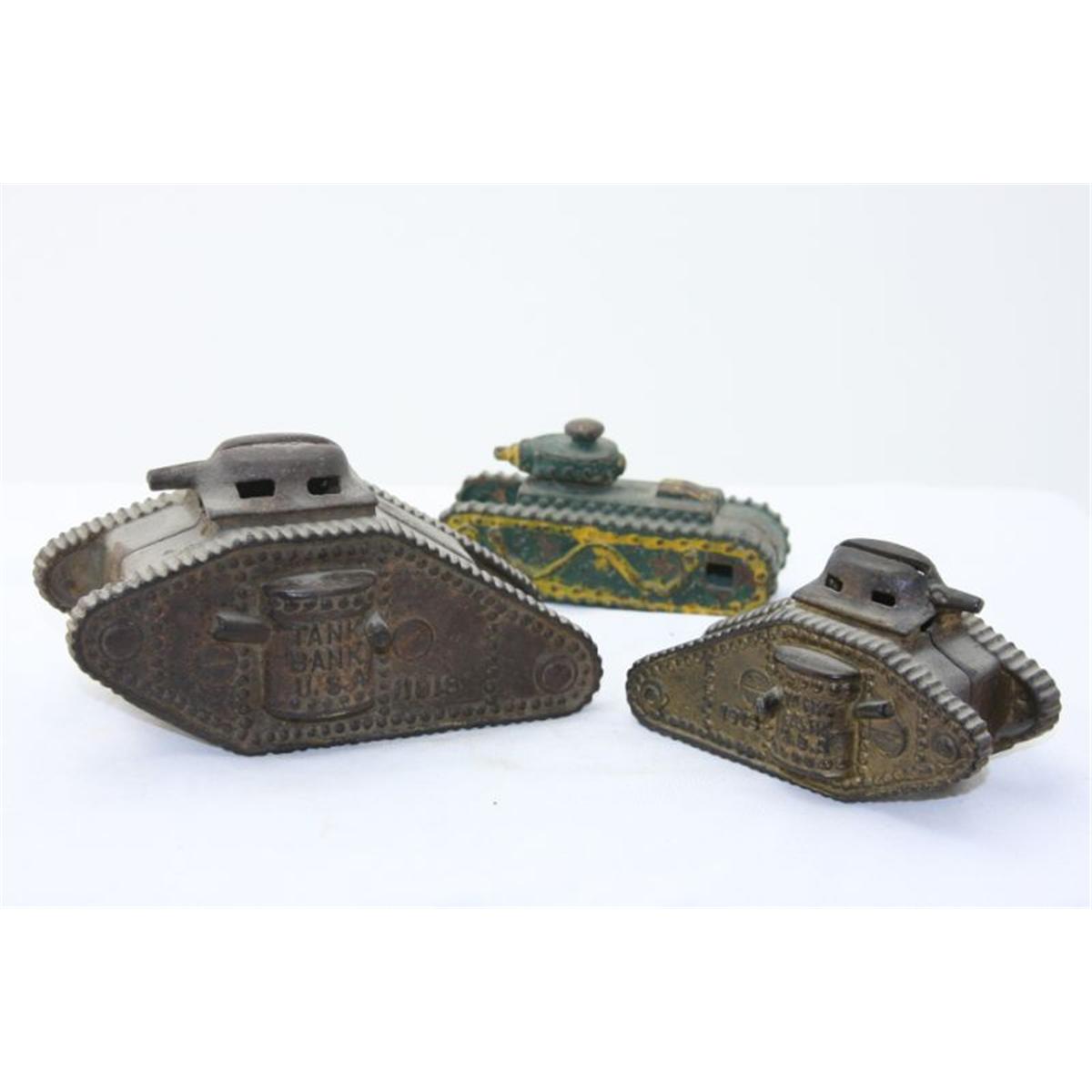 WWI Tank Bank USA 1918 (2) Unmarked Tank(1)