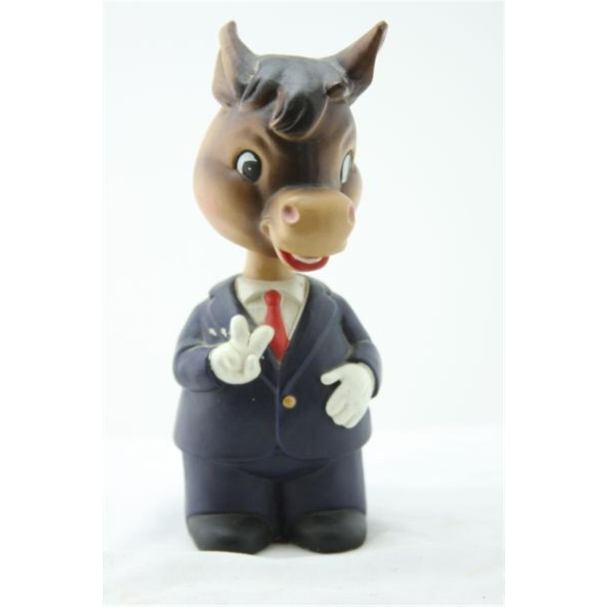 Democratic Donkey Bobble Head Peace Sign